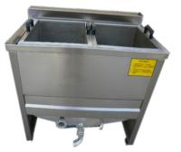 China Two Baskets Snacks Frying Machine Electric Pressure Deep Fryer For French Fries for sale