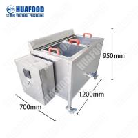 China Semi automatic food frying machine industrial potato chips deep fryer for frying potatoes for sale