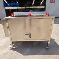 China Semi automatic food frying machine industrial potato chips deep fryer for frying potatoes for sale