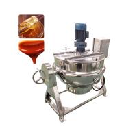 China Gas Heating Tomato Sauce Making Machine Jacketed Kettle Pot With Mixer for sale
