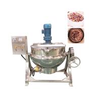 China Industrial Automatic Cooking Pot With Mixer Electric Sauce Jacketed Kettle for sale