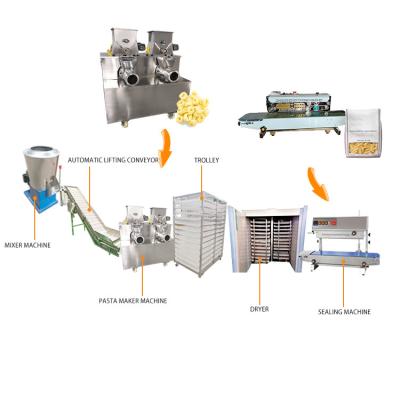 China Newly Hot Sale Macaroni Pasta Making Machines/Spaghetti Making Equipment/Pasta Machine Production Line for sale
