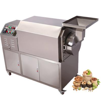 China Industrial Hotsale Electric Drum Rotary Chestnut Cocoa Almond Roaster Nuts Toasting Peanut Roaster Roasting Machine for sale