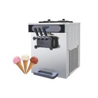 China 3 Flavor Soft Ice Cream Machine Frozen Yogurt Machine 25L/H LCD Display for sale