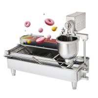 China commercial auto mini mochi maker frying vending filling glazing donut making machine for sale