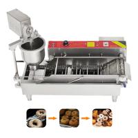 China commercial auto mini mochi maker frying vending filling glazing donut making machine for sale