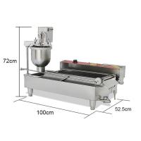 China Industrial manual donut machine automatic mini donut machine / fryer jam donut machine for sale