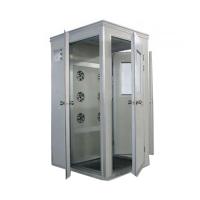 China Automatic Silding Door Air Shower Adjustable Nozzle One Person Air Shower For Laboratory for sale