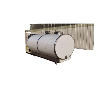 China raw receiving storage container chiller small used transportation truck 1000 liter milk cooling tank for sale