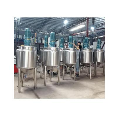 China Electric Heating Stirring 50 100 200 500 1000 2000 3000 5000 Liter Mixing Tank for sale