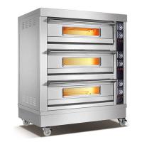 China 3 Deck 6 Trays Oven Manufacturer Industrial Electric Bread Baking Oven Machines Bakery for sale