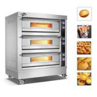 China 3 Deck 6 Trays Oven Manufacturer Industrial Electric Bread Baking Oven Machines Bakery for sale