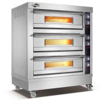China 3 Deck 6 Trays Oven Manufacturer Industrial Electric Bread Baking Oven Machines Bakery for sale