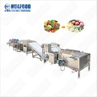 China Multifunctional Vegetable Fruit Cutting Washing Production Line Potato Washing Peeling Machine For Wholesales for sale