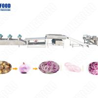 China New generation fruit and vegetable processing line / fruit vegetable washing and cutting machine from reliable manufacturer for sale