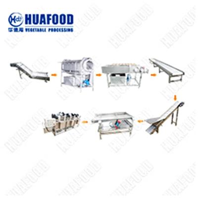 China brush washing machine fruit and vegetable washing line for sale