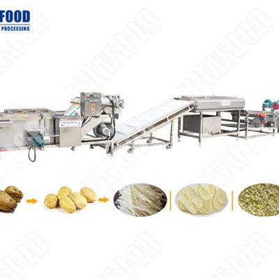 China customized packet vegetable washer cleaning line washing sorting fruits vegetables be for sale