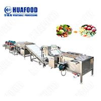 China Leafy , Rhizomes vegetables processing line / commercial vegetable washing machinery for sale