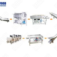 China Vegetable Washing Machine Fruit And Vegetable Bubble Cleaning Machine Cleaning And Drying Line for sale