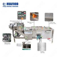 China Vegetable Washing Line Potato Peeling Brushing Equipment Washing Machine Price for sale