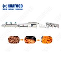 China high speed production line of fruit and vegetable roller washing machine potato cleaning peeling machine for sale