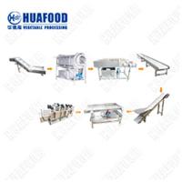 China Industrial Air Bubble Fruits Washing Line Green Leaf Vegetable Washing Machine Price for sale