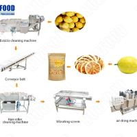China Factory made vegetable washing machine fruit washing machine stainless steel drum vegetable washing machine made in China for sale