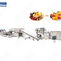 China Hot selling automatic bubble 800kg apricot washing equipment cleaning line vegetable and fruit washing machine for sale