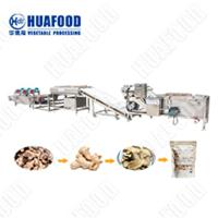 China Electric Vegetable Cleaning Belt Line Ginger Mushroom Washing Fruit Bubble Washing Machine for sale