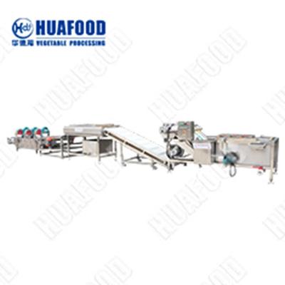 China Vegetable Brush Washer Potato Ginger Vegetable Rinse Wash Line Machine Potato-wash-and-peel-machine for sale