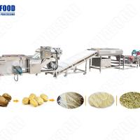 China Restaurant Vegetable Salad Cutting Washing Line Dehydrated Fruit Drying Machine for sale
