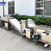 China 2022 Durian Bubble Fruit And Vegetable Wash Machine Clean Sweet Potato Washer With Conveyor Line for sale