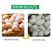 China 1500pcs/h commercial Chicken Egg Peeler and Sheller/ Boiled Egg Peeling Sheller for sale