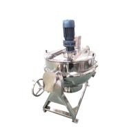 China Stainless Steel 304 Steam-Jacked Kettle Boilers Jacketed Boiling Pan Tilting Cooking Pot for sale