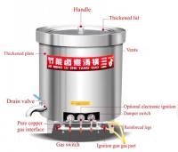 China Hot Selling Scarlet Electric Cooking Pot Stainless Steel for sale