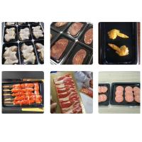China Manual Tabletop Budget Meat Beaf Shrink Film Pack Vacuum Tray Sealer Skin Packaging Machine for sale