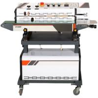 China Nitrogen Flush Plastic Bag Continuous Band Sealer Pouch Horizontal Solid Film Sealing Machine for sale