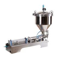 China Chocolate Honey Cream Hot Juice Sauce Jam Filler Paste Filling Machine Safe Fully Sealed Heating Hopper Heater Pneumatic Piston for sale