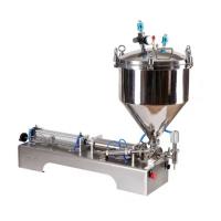 China Chocolate Honey Cream Hot Juice Sauce Jam Filler Paste Filling Machine Safe Fully Sealed Heating Hopper Heater Pneumatic Piston for sale
