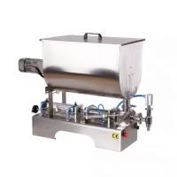China Chocolate Honey Cream Hot Juice Sauce Jam Filler Paste Filling Machine Safe Fully Sealed Heating Hopper Heater Pneumatic Piston for sale