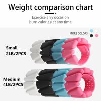 China Adjustable Wearable Wrist Ankle Weights Yoga Barre Pilates Cardio Aerobics 2 Sets 2lb 4lb for sale