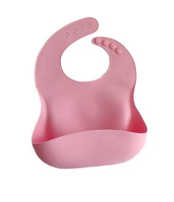 China BPA Free Soft Silicone Bibs Waterproof Washable Comfortable Baby Bib For Feeding for sale