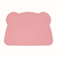 China Cartoon Bear Shape Kids Feeding Food Grade Silicone Table Mats Dinner Placemat For Baby for sale