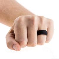 China Fashion Design Durable Sports Silicone Finger Ring For Men Women for sale