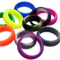 China Fashion Design Durable Sports Silicone Finger Ring For Men Women for sale