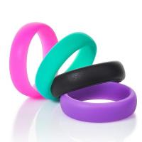 China Fashion Design Durable Sports Silicone Finger Ring For Men Women for sale