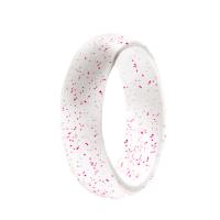 China Women Stylish Custom Silicone Rings With Fine Flash Chic Silicone Wedding Rings for sale