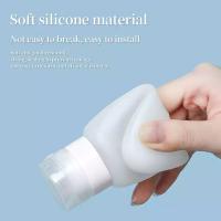 China Portable Refillable Travel Accessories Shampoo Hand Wash Lotion Squeezable Silicone Tube Bottles with Flip Cap for sale
