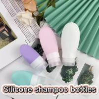 China Portable Refillable Travel Accessories Shampoo Hand Wash Lotion Squeezable Silicone Tube Bottles with Flip Cap for sale