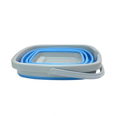 China Anti Insulation Silicone Collapsible Bucket Silicone Kitchen Tool for sale